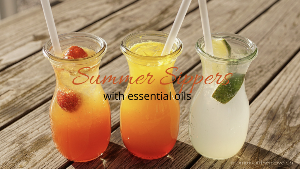 Summer Sippers - Easy Summer Drink Recipes with Essential Oils - Momma ...